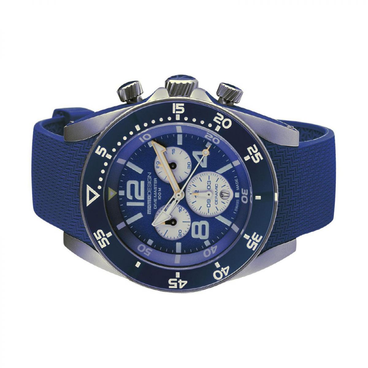 MOMO Design Dive Master MD1281BL-51 Horloge Heren 46 mm 10 ATM – Watch2Day